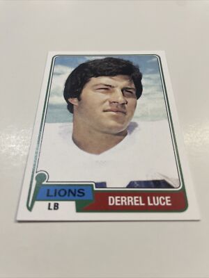 Derrel Luce 1981 Football Custom Card Detroit Lions A-361 | eBay