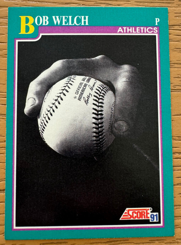 Bob Welch Score 1991 Trading Card #568 Oakland A's Athletics MLB ...
