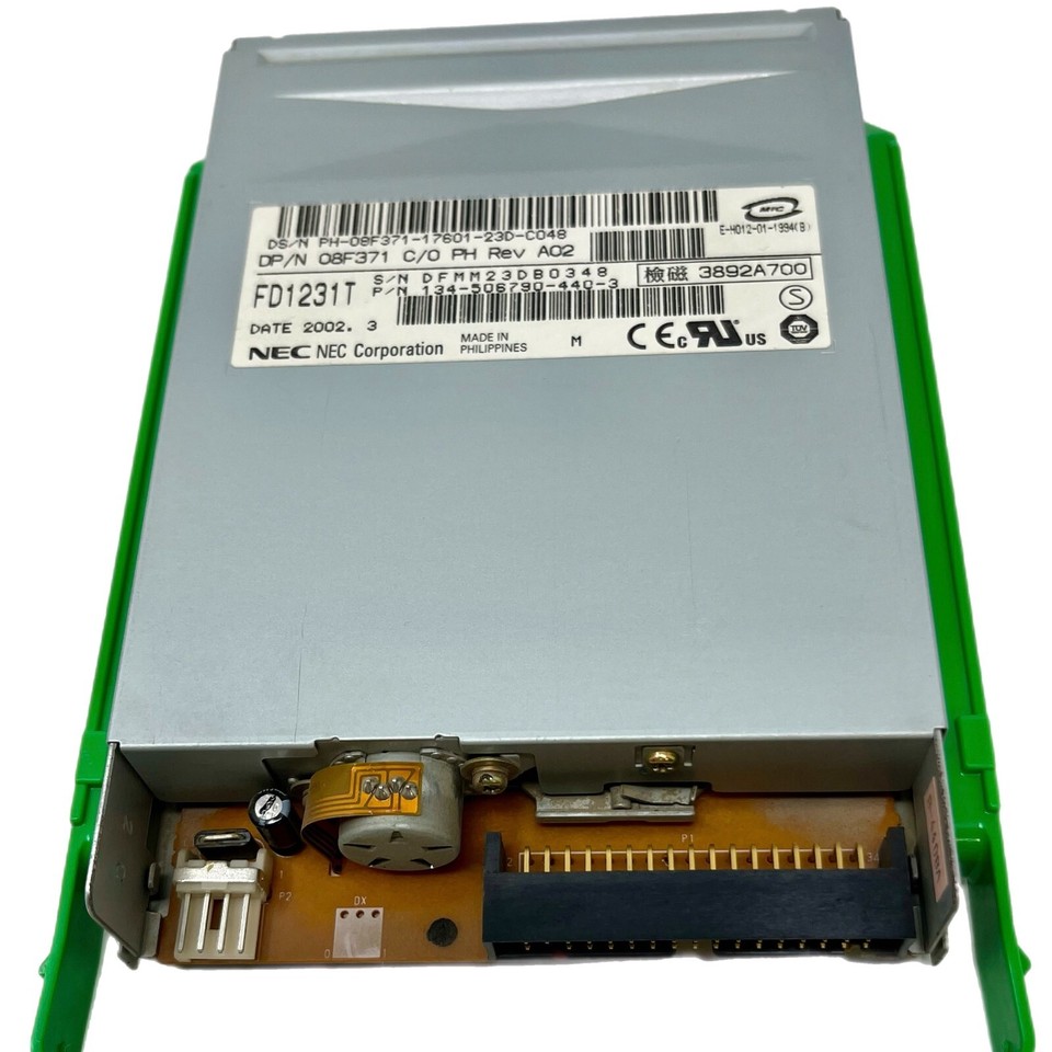 NEC FD1231T Internal 3.5in Floppy Disk Drive w/Data Ribbon w/13 -3.5 ...