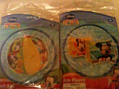 Disney Mickey's Clubhouse Pool Set Minnie & Mickey Arm Floats & Donald ...