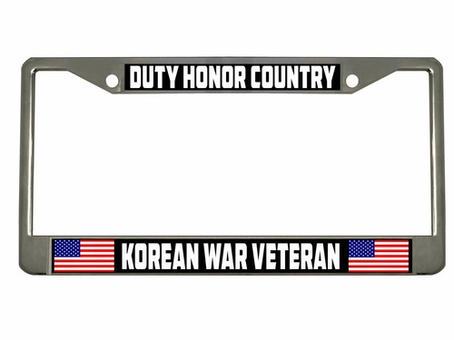 Duty Honor Country Korean War Veteran Metal Car License Plate Frame | eBay