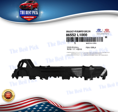 ⭐GENUINE⭐ Front Bumper Bracket RIGHT 86552L1000 For Hyundai Sonata 2020 ...