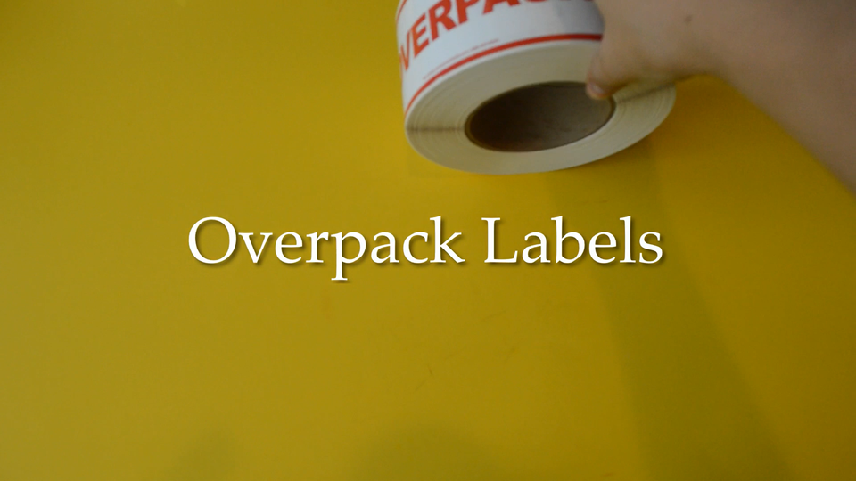 Air Specialty OVERPACK Labels | 2 1/2 x 6 Inch | 500 Pack | eBay