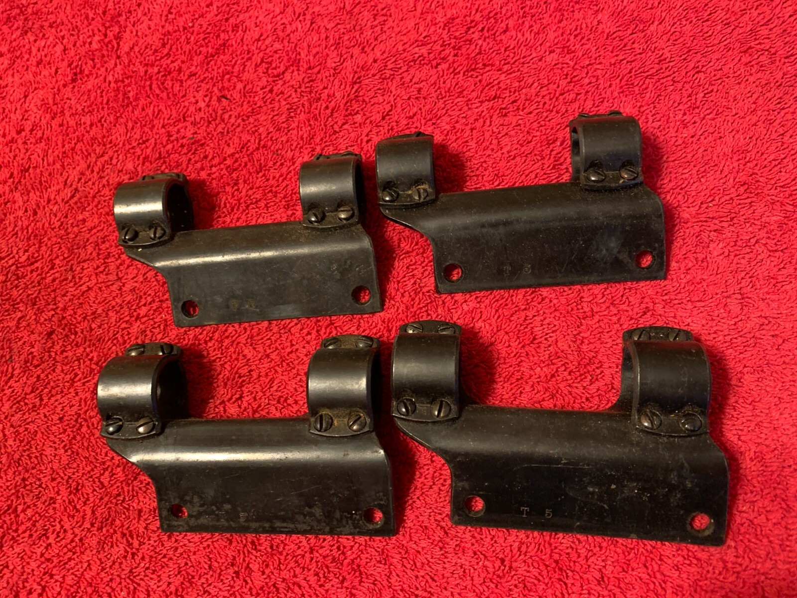 Weaver T5 Scope Mount-Screws & Rings For 3/4" Tube- 2 3/8" CTC Side ...