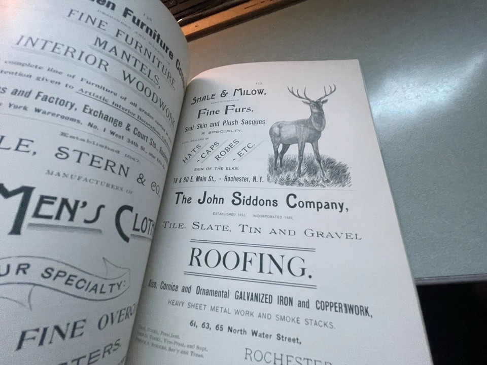 Antique 1892 Rochester New York Chamber of Commerce Booklet with ...