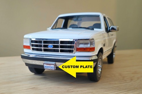 1:18 OJ Simpson Custom License Plates (Set of 2) for Greenlight Ford ...
