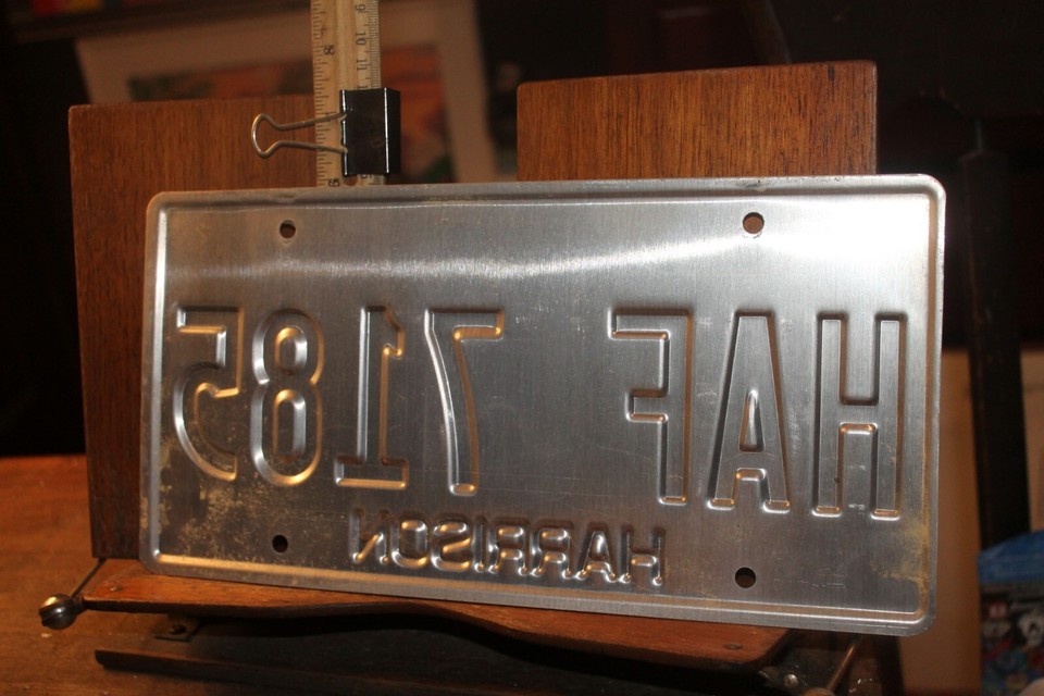 MARCH 2020 Mississippi License Plate Harrison County DISCOLORED ROUGH ...