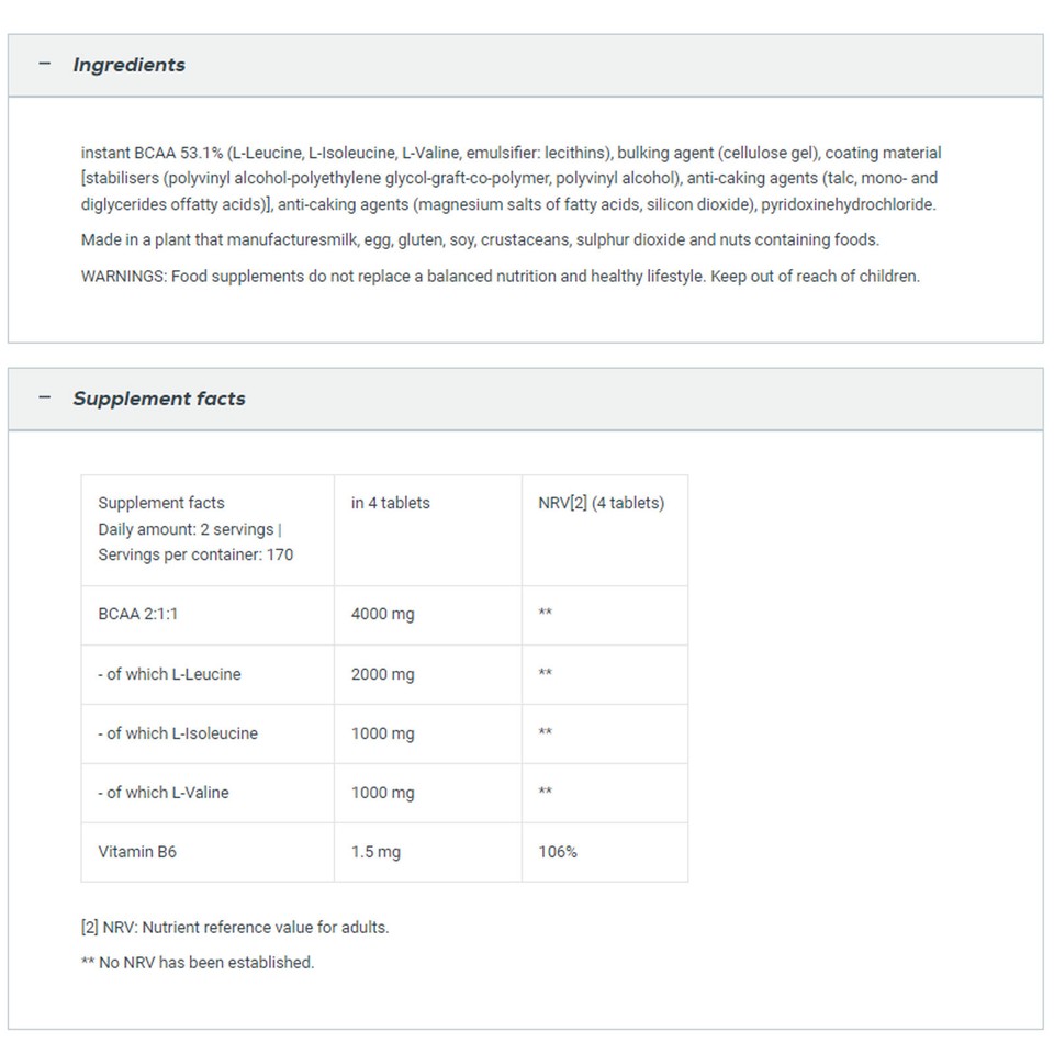 BIOTECH USA BCAA+B6 | Muskelaufbau Muskelregeneration| 100 TAB | eBay