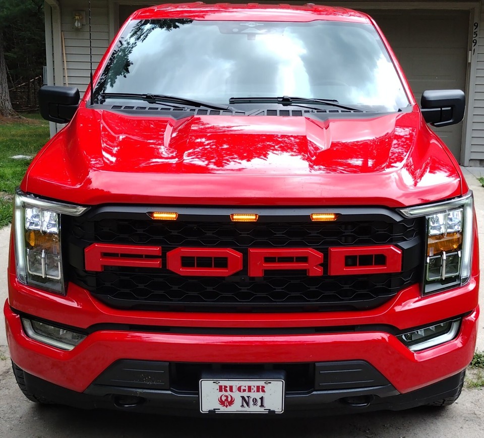 2024 Bronco New Design 3 Piece Raptor Grille w Camera Bracket Matte ...