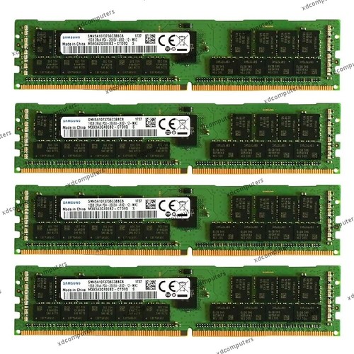 Samsung（ 4 x 16GB ）64GB 2666MHz ECC RAM 2Rx4 DDR4 Registered DIMM ...