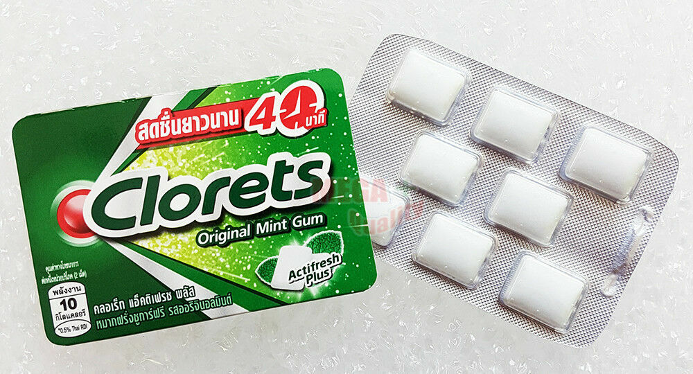 10 x Clorets Cool Mint Coated Gum 30 minutes Freshness 11.2g. | eBay