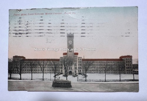 Elgin Watch Factory Elgin Illinois Postcard Vintage 1909 Postcard | eBay
