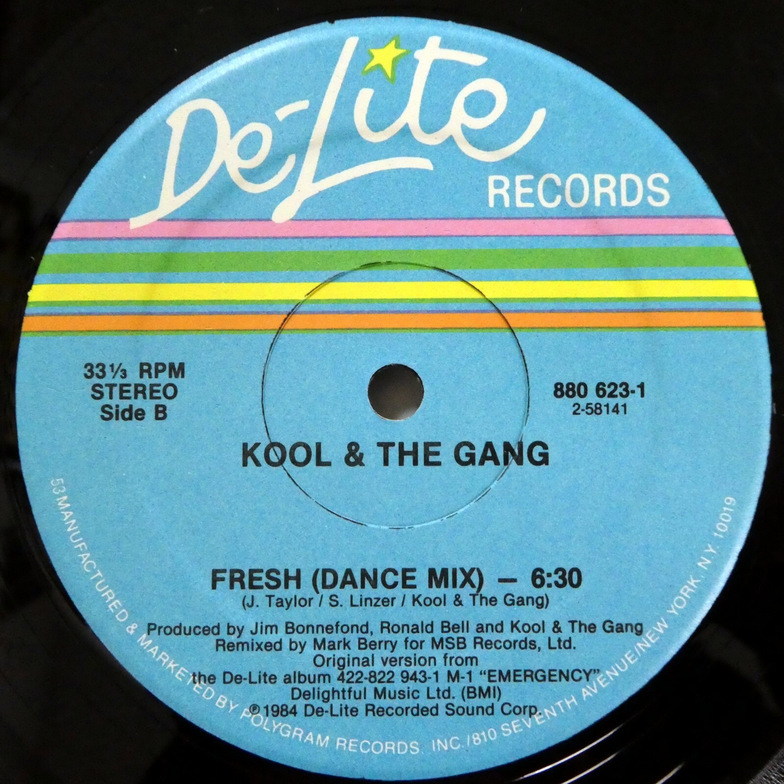 Kool & The Gang 12" Fresh (Remix) DELITE 1984 soul Disco MINT- a4598 | eBay
