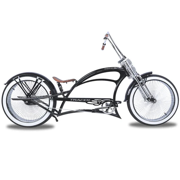 26" Stretch Chopper Cruiser Steel Dual Spring Classical Fork Chrome ...