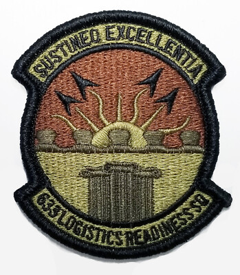 Air Force 633rd Logistics Readiness Squadron Subdued Hook Back Patch | eBay