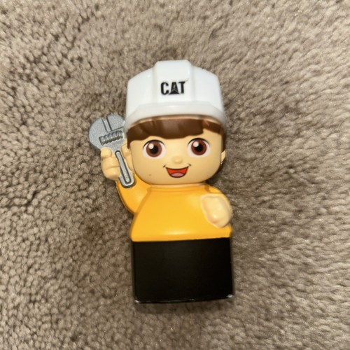 Mega Bloks Replacement Cat Mechanic Man Figure Caterpillar Toy Figurine ...