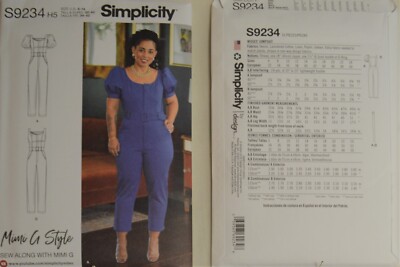 Simplicity - 9234 - Mimi G - Misses' Jumpsuit | eBay