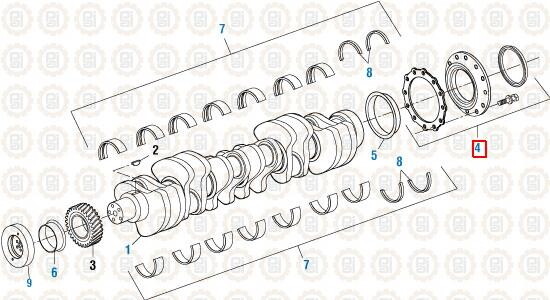 Wet Clutch Rear Crank Seal Kit for Cummins L10. PAI# 136088 Ref ...