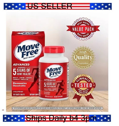 Move Free Advanced Glucosamine Joint Health Support Supplement Tablets ...