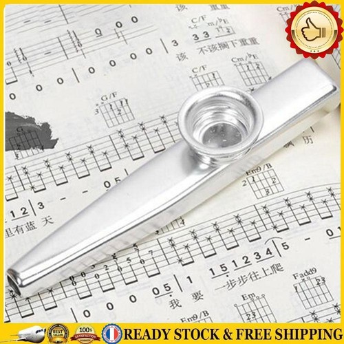 Metal Kazoos Musical Woodwind Instrument Mouth Flutes for Beginner ...