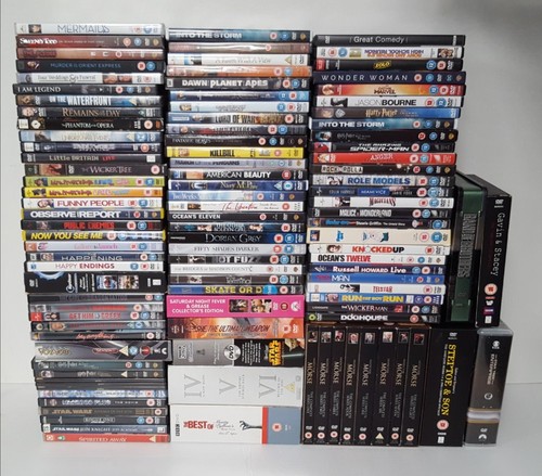 Job Lot of 100+ Mixed DVDs Box Sets & Films - Comedy Drama Action Sci-Fi | eBay UK