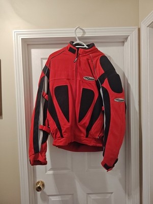 Nitro Racing Riding Jacket Mens XXlarge Red Padded Armored Full Zip ...