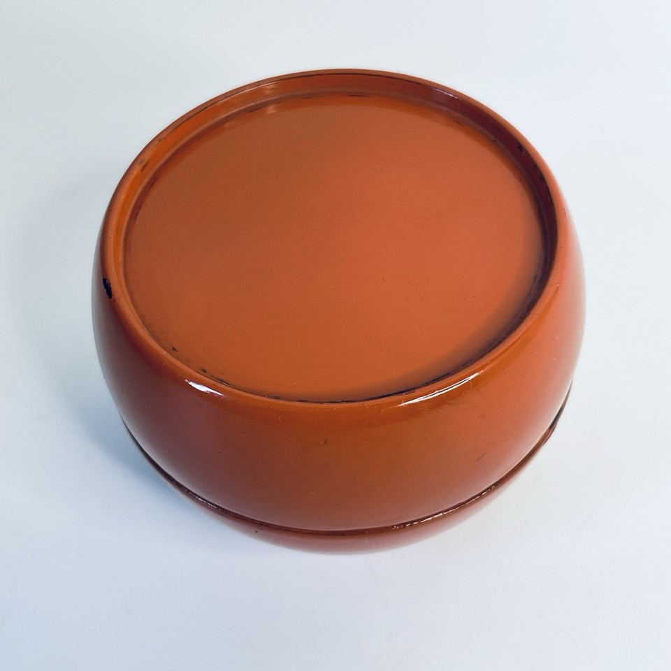 A Set of Japanese Lacquer Bowls 8 cm diameter hand painted Lacquerware ...