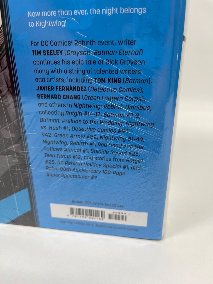 Nightwing Rebirth Omnibus Dick Grayson Batman Robin DC Comics HC ...