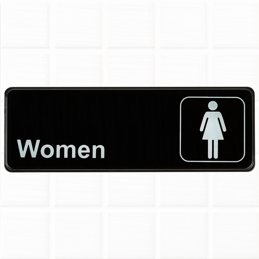 Womens Bathroom Sign Men And Women Separate Restroom Signs Metal Sign