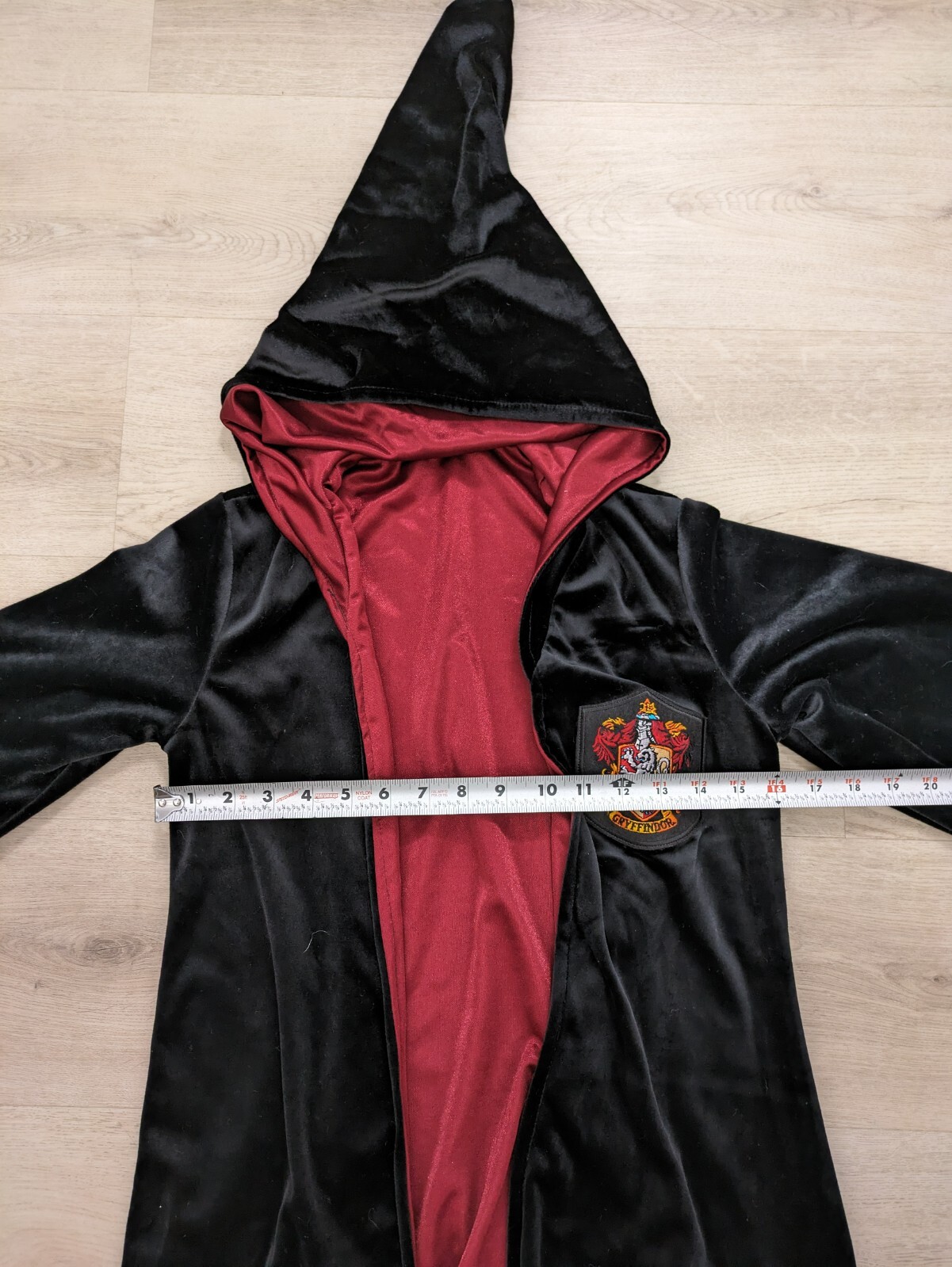 Harry Potter Black Gryffindor Hooded Wizard Robe Size… - Gem