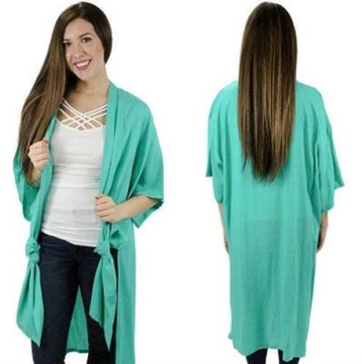 Solid Turquoise Duster - One Size | eBay
