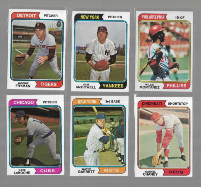 1974 Topps Baseball Cards Complete Your Set U Pick (8) Eight VG/EX+ ...