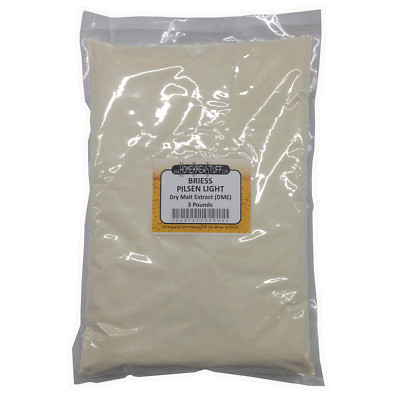 3 LB BRIESS PILSEN LIGHT DRY MALT EXTRACT DME Homebrew Home Brewing ...