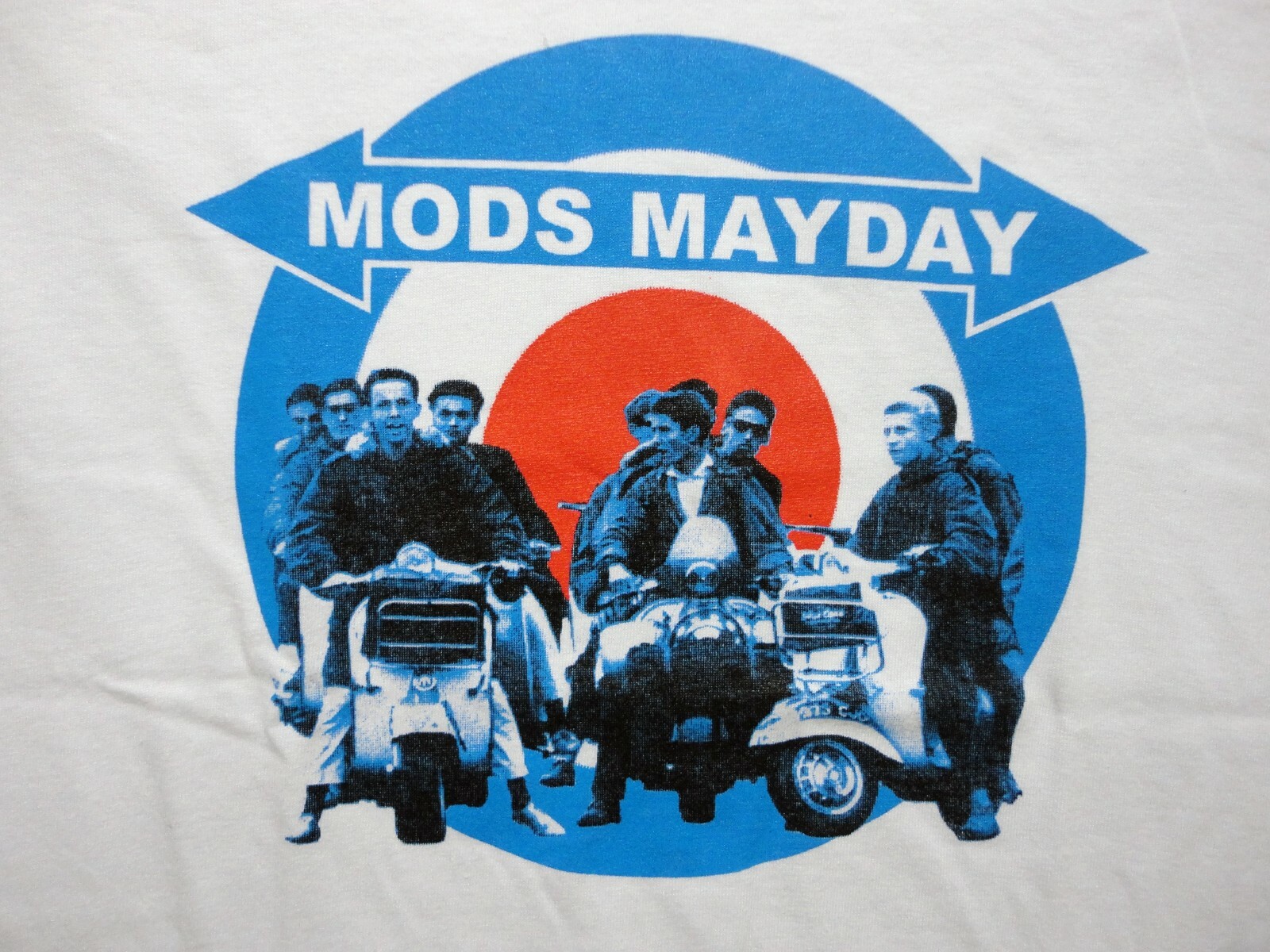 Mods Mayday T-Shirt Mod Scooter Skinhead Quadrophenia Vespa Hand ...
