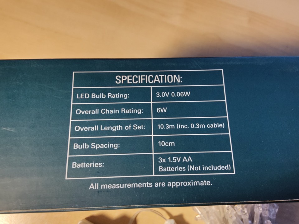 Robert Dyas Multicolour 100 LED Battery Operated String Lights in ...