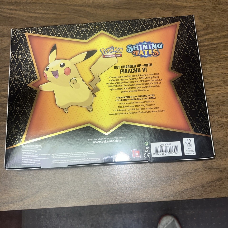⚡ Pokémon Shining Fates Pikachu V Box Set – Factory Sealed! | eBay