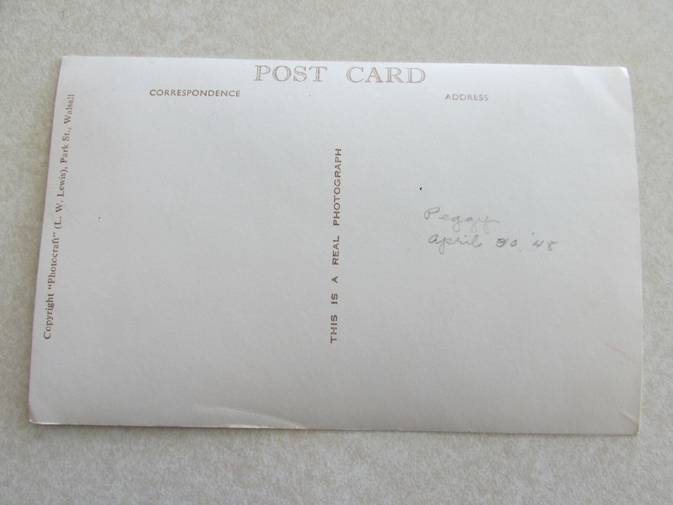 C11 vintage postcard RPPC Civic Hall Wolverhampton auditorium 1948 ...