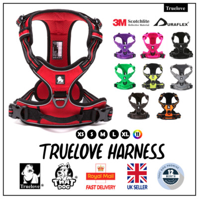 Dog Harness Truelove True love No-Pull Adjustable Red Brown Purple XS S ...