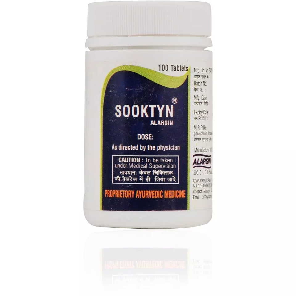 2 x Alarsin SOOKTYN Tablets (100tab) Herbal Ayurvedic Stomach Wellness ...