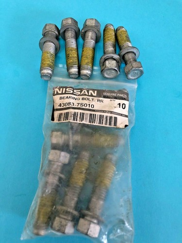 10-PC PGENUINE NISSAN INFINITI MODELS BOLT REARAXLE BEARING CAGE 43083 ...