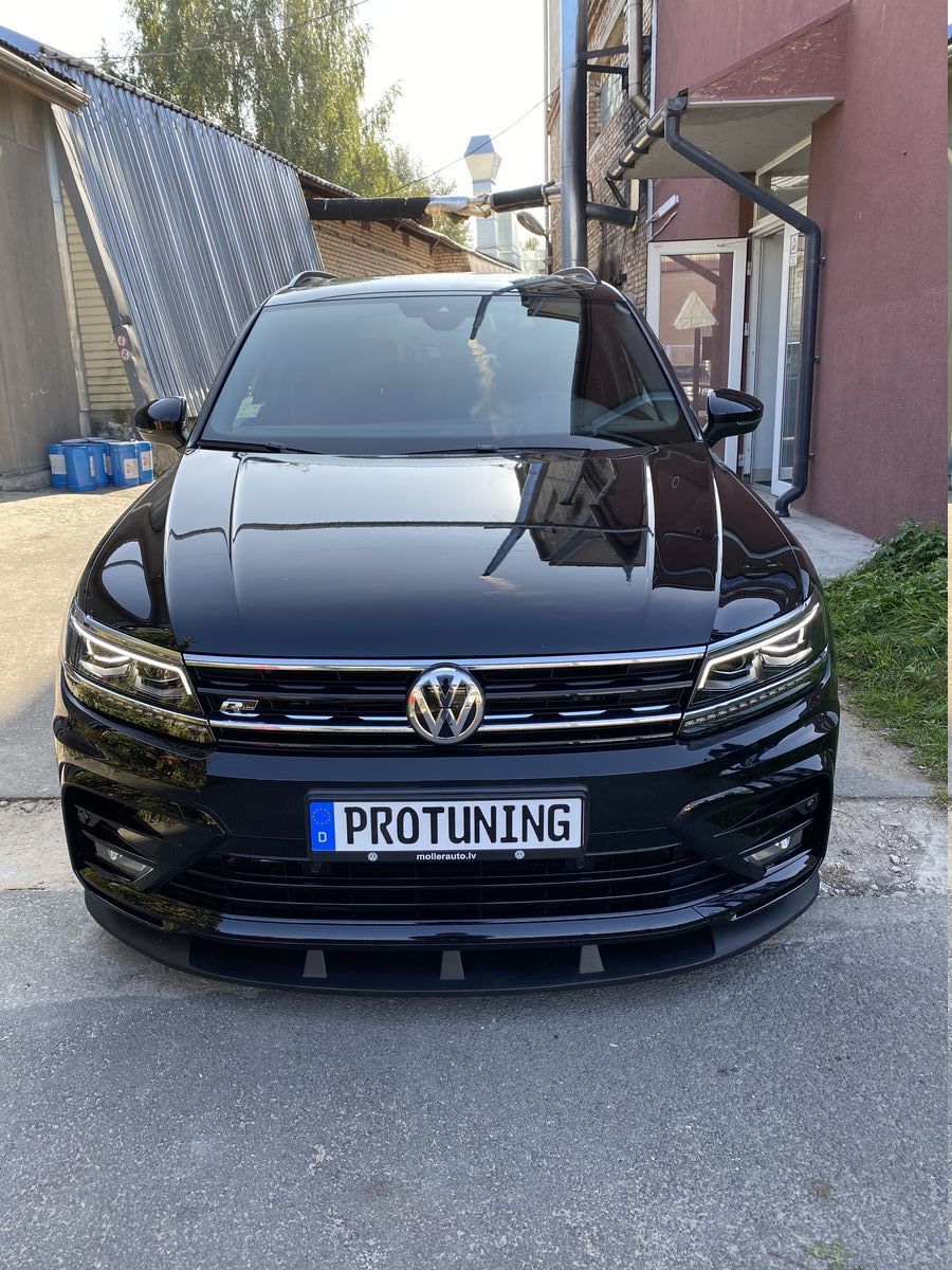 NEW Performance Splitter for VW Tiguan MK2 R Line Front Bumper Spoiler ...