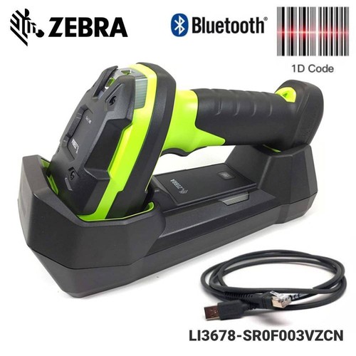 Zebra LI3678-SR0F003VZCN Rugged Cordless Handheld Standard Range Linear ...