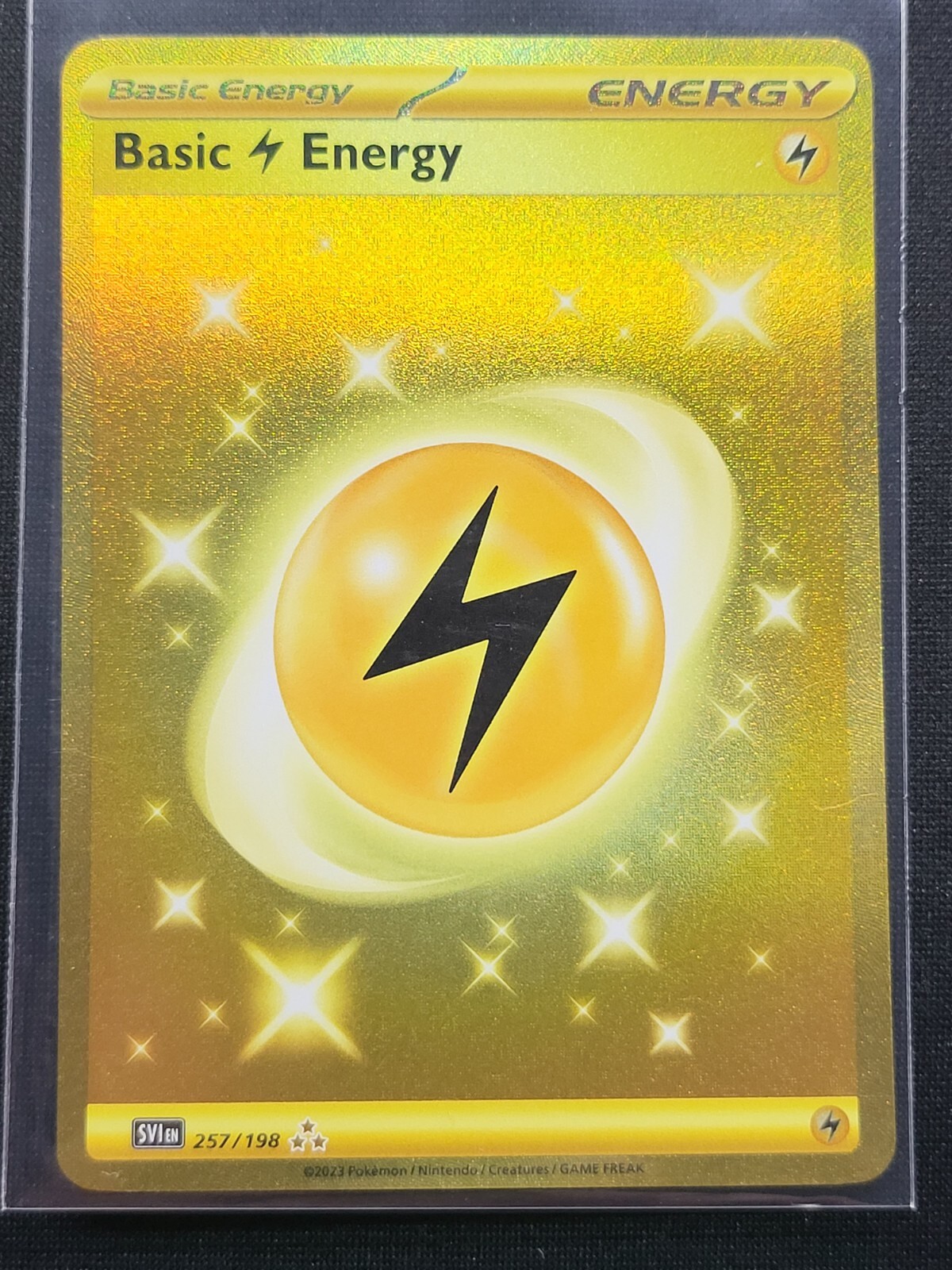 Basic Lightning Energy 257/198 (Secret) Scarlet & Violet Base Near Mint ...