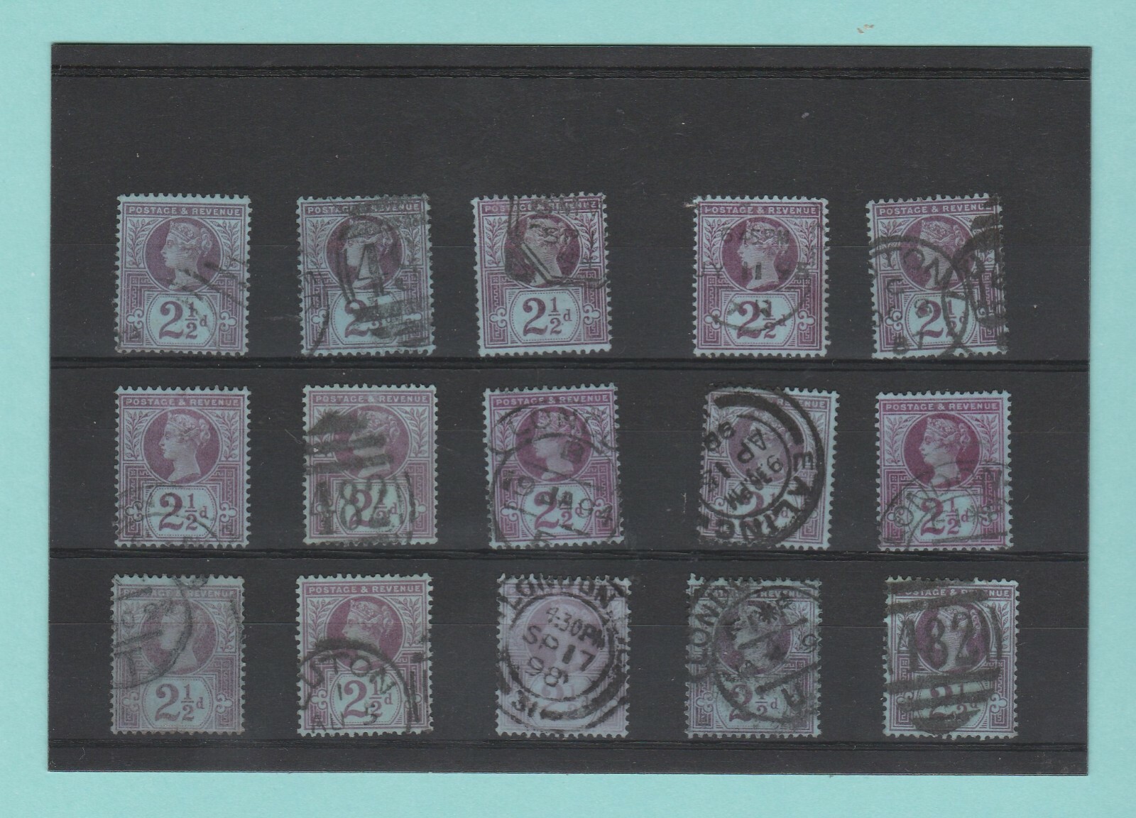 STAMPS - BRITISH - 15 X 2.5d STAMPS - QUEEN VICTORIA - 1887 - 1900 | eBay
