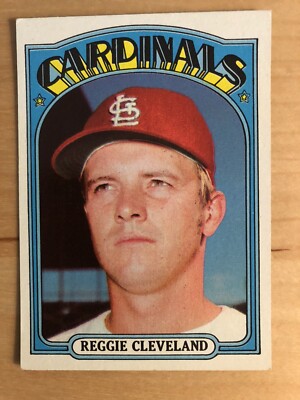 1972 Topps baseball set break, # 375, Reggie Cleveland, EX | eBay