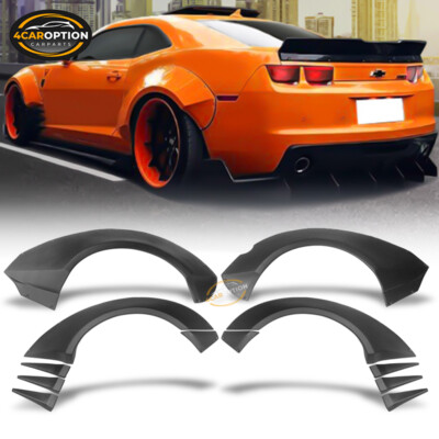 Fits 10-15 Chevy Camaro ZL1 MB Style Fender Flares Front Canards Fin PP ...