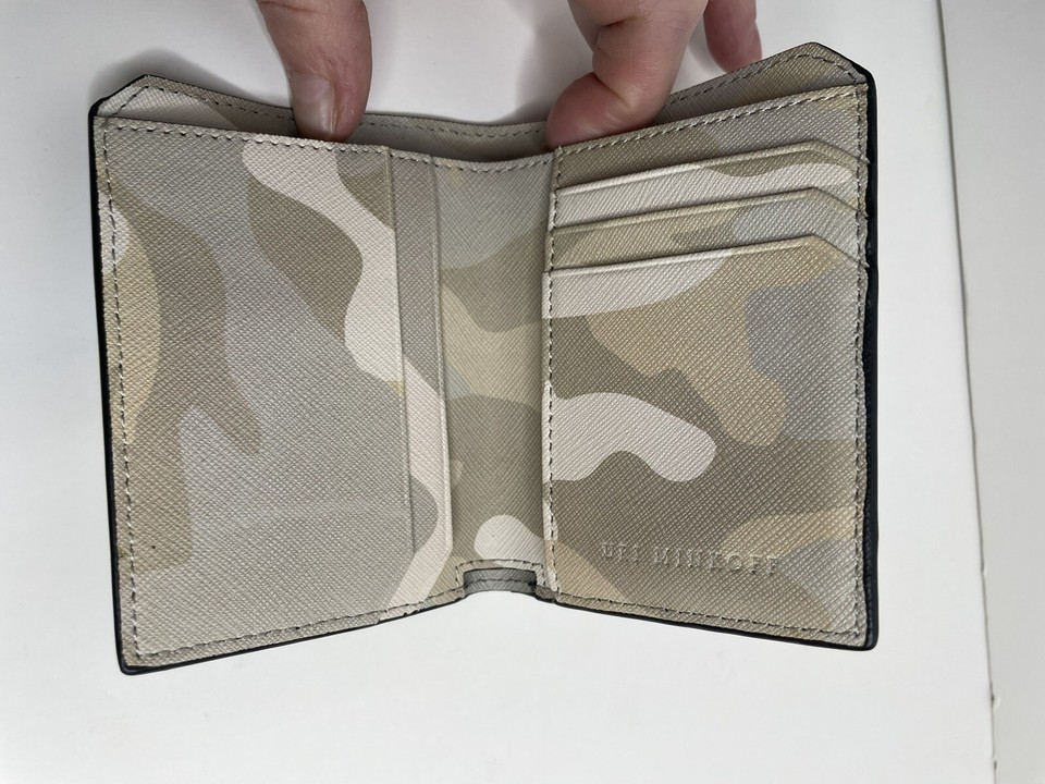 Uri Minkoff Bi-fold Black and Camo Wallet - NWOT! | eBay