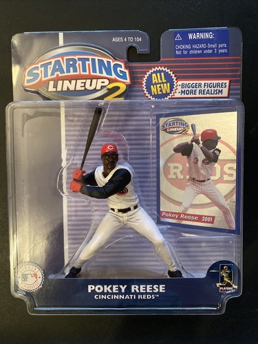 2001 Starting Lineup 2 Pokey Reese Cincinnati Reds Hasbro Sports Figure ...