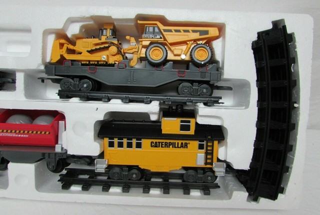 Caterpillar Cat Construction Express Train Set Motorized w/ Box ...