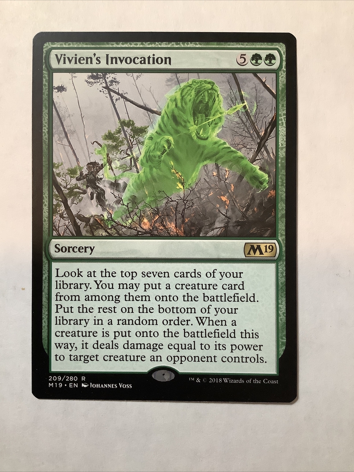 MTG M19: Vivien’s Invocation (Sorcery) Regular Rare 209/280 | eBay
